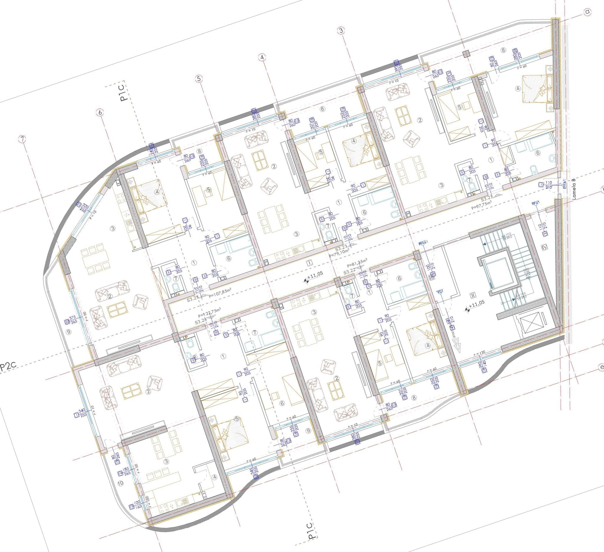 Tlocrti - Luksuzni stanovi - Sarajevo na Trebeviću